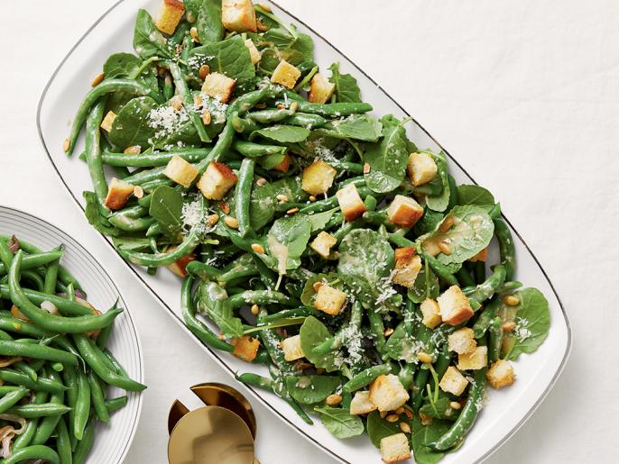 Green Bean and Kale Caesar Salad Recipe | Food Network Kitchen | Food ...