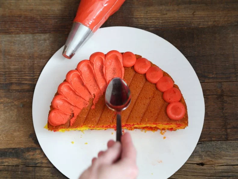 How to Make a Festive Sideways Turkey Cake | Food Network