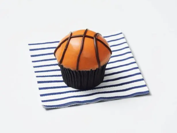 Triple Chocolate Basketball Cupcakes Recipe | Food Network Kitchen ...