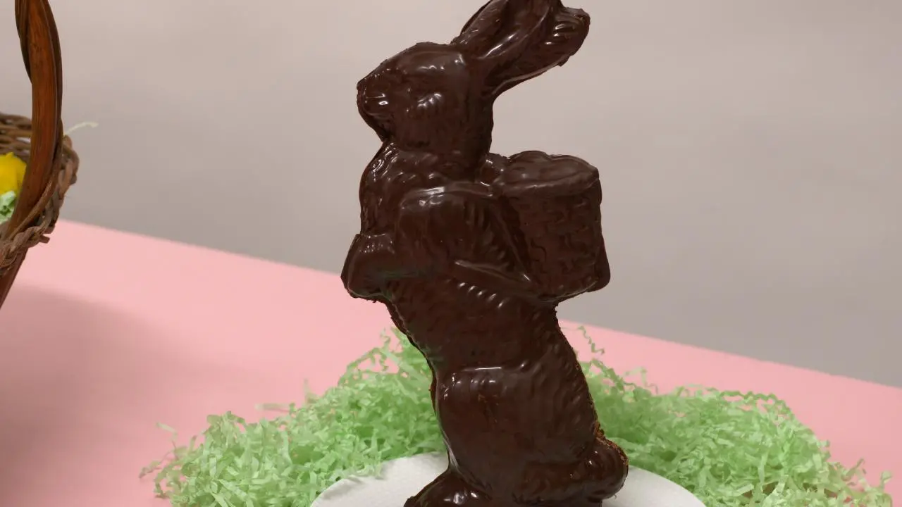Giant Filled Chocolate Easter Bunny Recipe | Food Network Kitchen ...