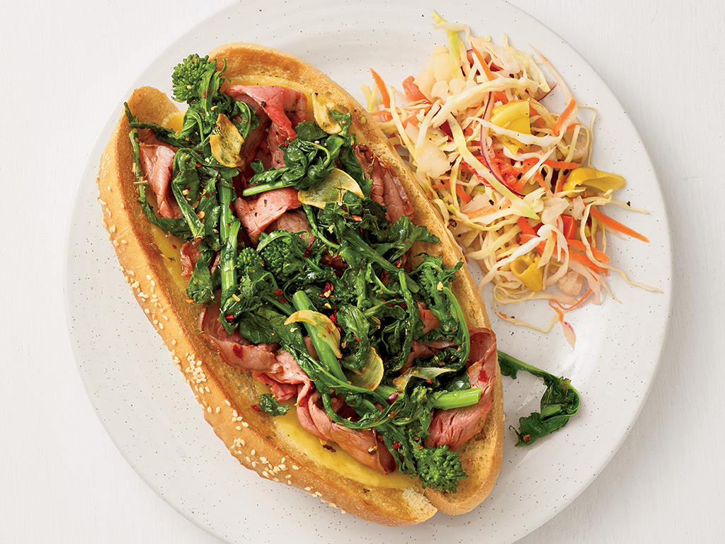 Roast Beef-Broccoli Rabe Subs Recipe - Chef's Resource Recipes