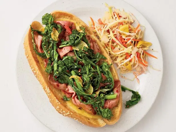 Roast Beef-Broccoli Rabe Subs Recipe - Chef's Resource Recipes