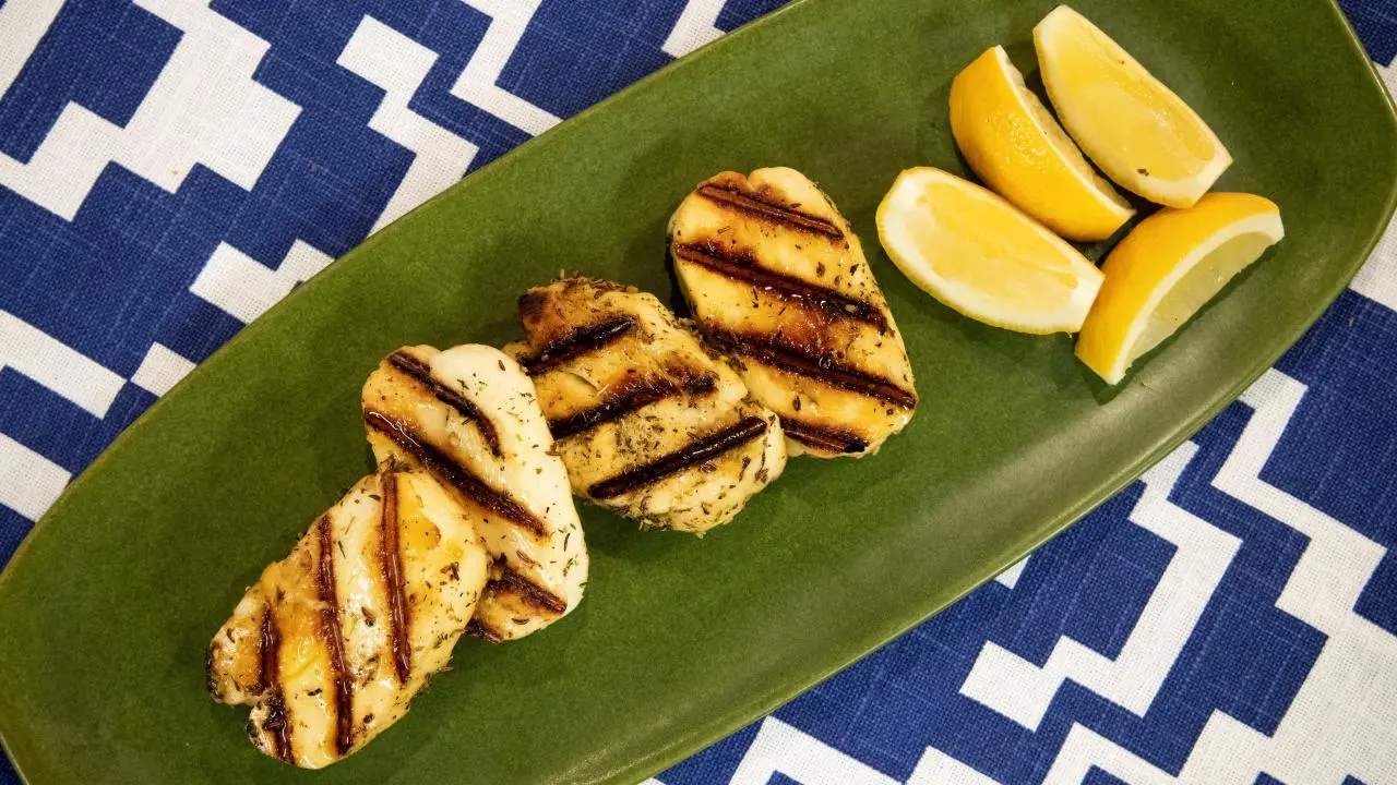 Grilled Halloumi Recipe | Geoffrey Zakarian | Food Network