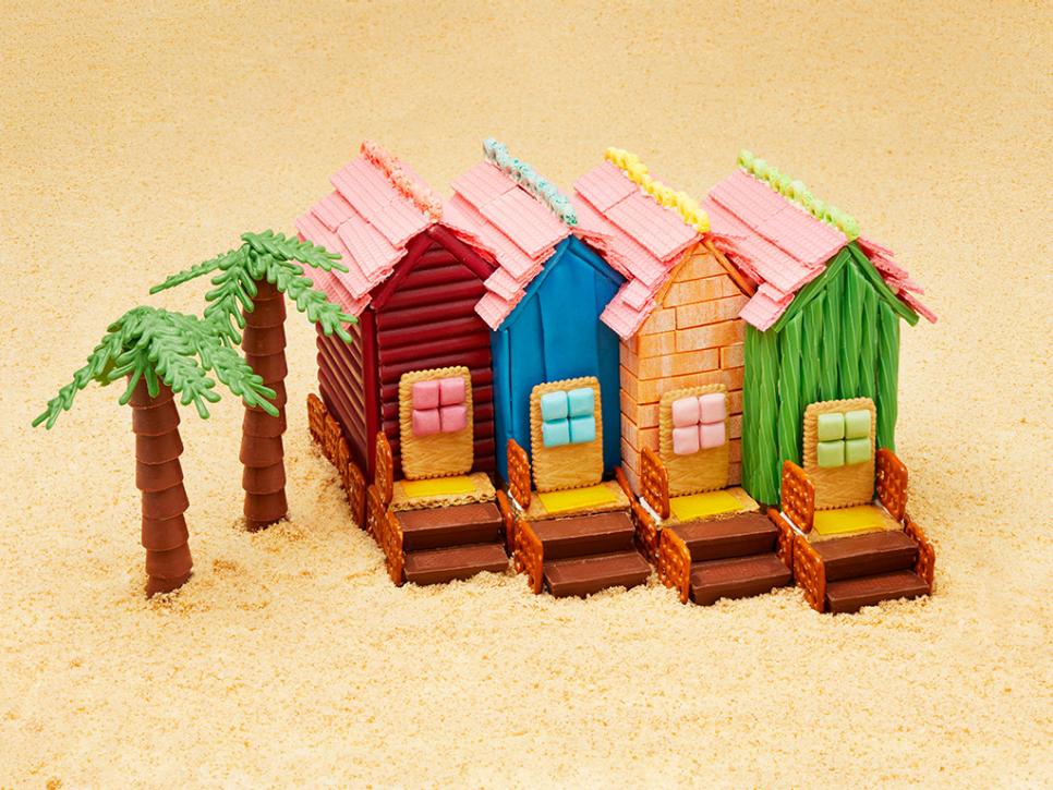 How to Make Graham Cracker Beach Huts: Food Network | Recipes, Dinners ...