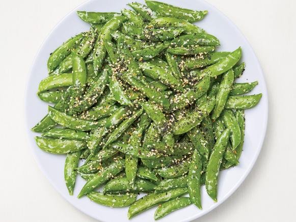 Snap Peas with Everything Recipe | Food Network Kitchen | Food Network