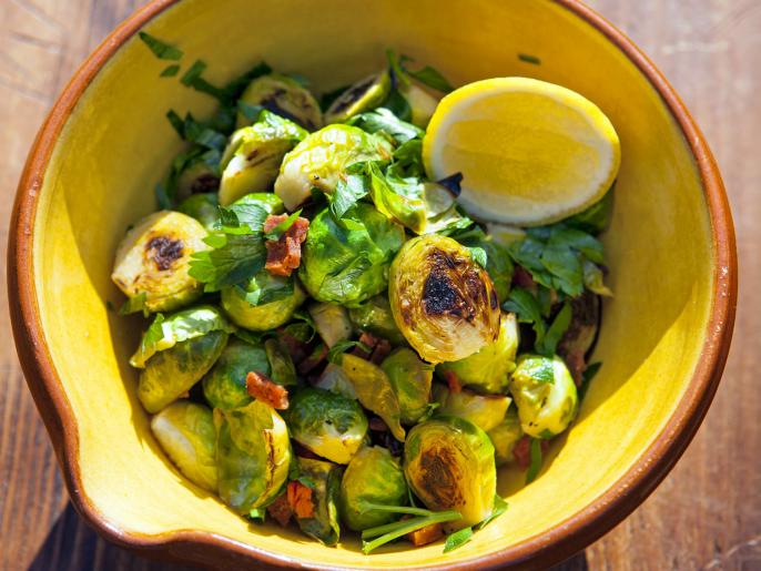 Pan-Roasted Brussels Sprouts Recipe | Seamus Mullen | Food Network