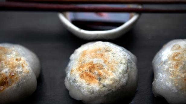 Chive Cakes Recipe | Charles Phan | Food Network