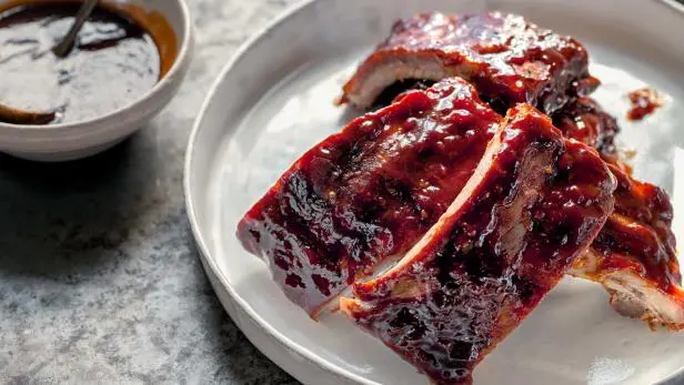 Korean BBQ Baby Back Ribs Recipe | Edward Lee | Food Network