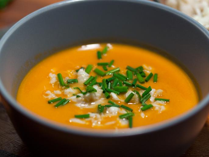 Blue Crab Bisque Recipe | Justin Devillier | Food Network