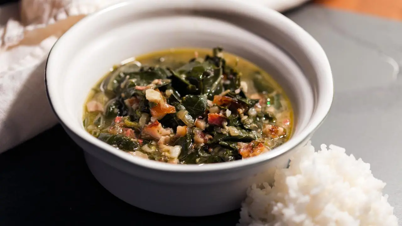 how to cook kale with ham hocks