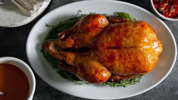 Spiced Glazed Duck Recipe | Michael Anthony | Food Network