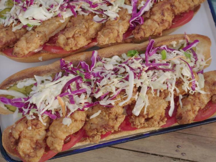 Fried Chicken Po' Boys Recipe | Kardea Brown | Food Network