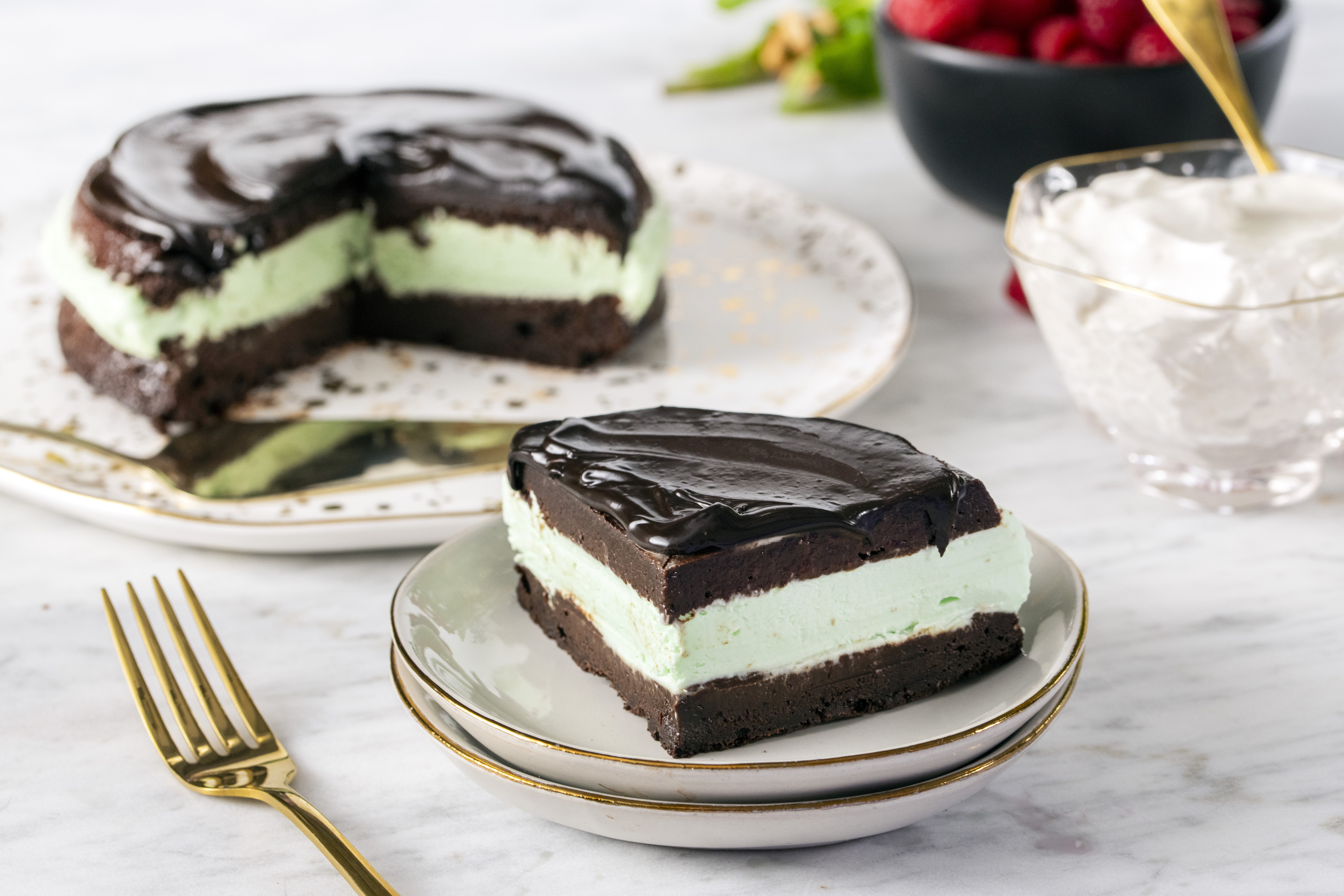 Grasshopper Chocolate Torte Layer Cake Recipe - Chef's Resource Recipes