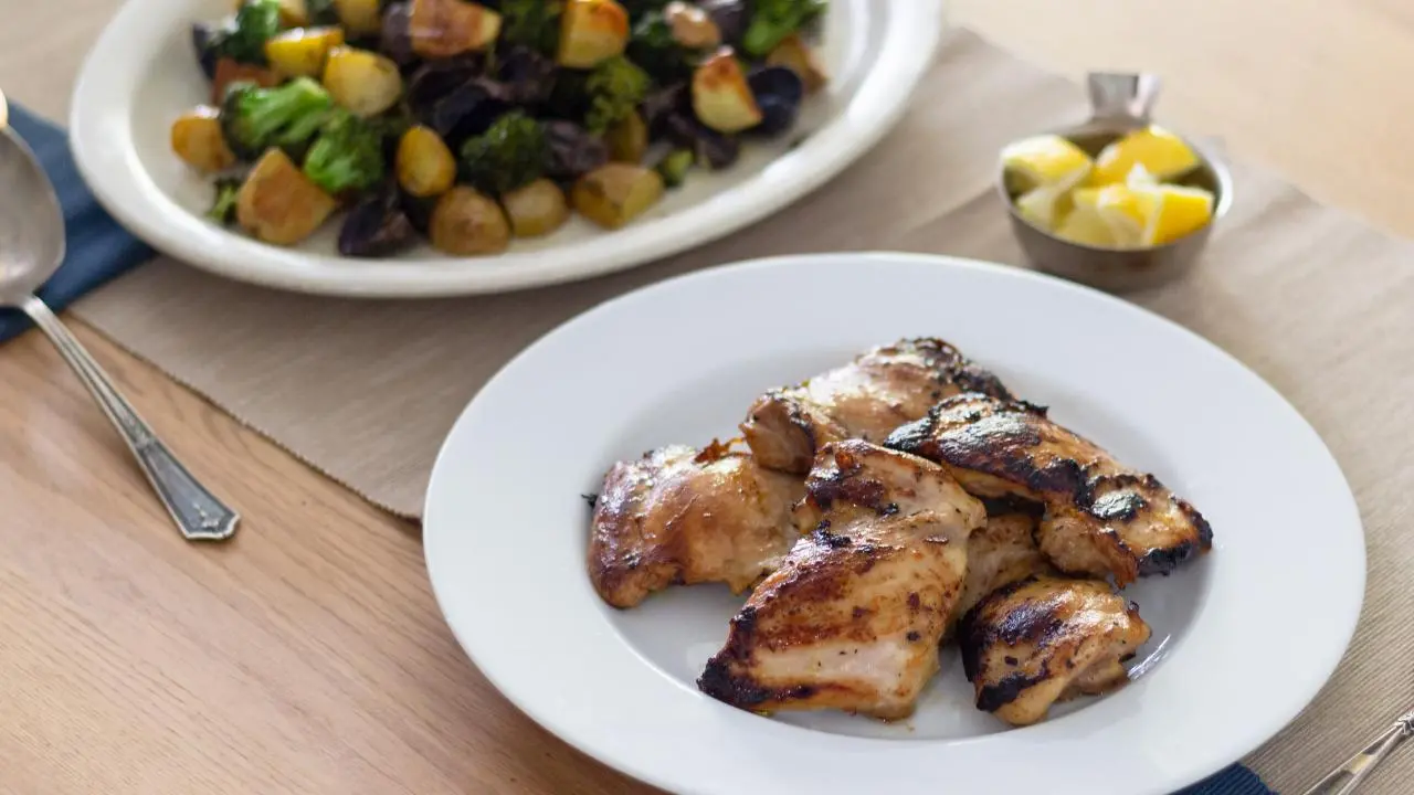 Buttermilk Brined Chicken Thighs Recipe | Bev Weidner | Food Network