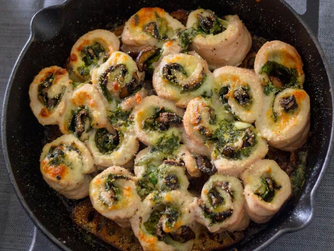 Garlic Chicken Roll-Ups Recipe | Bev Weidner | Food Network