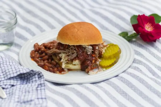 Slow-Cooker Pulled Pork Recipe | Bev Weidner | Food Network