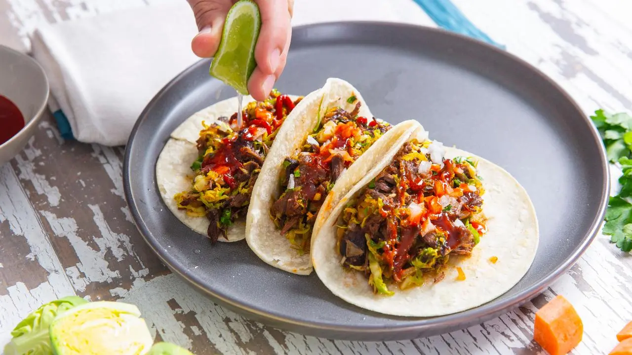 Korean Short Rib Tacos Recipe | Jet Tila | Food Network