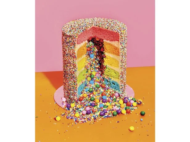 How to Make A Rainbow Explosion Cake: Food Network | Food Network