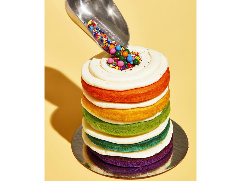 How to Make A Rainbow Explosion Cake: Food Network | Food Goals | Food ...
