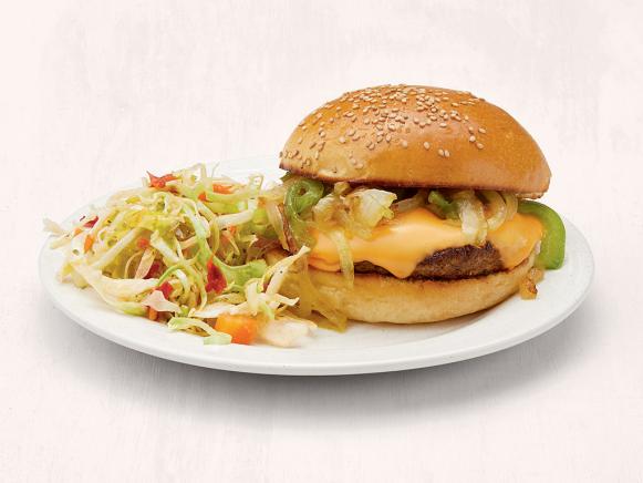 Cheesesteak Burgers Recipe | Food Network Kitchen | Food Network