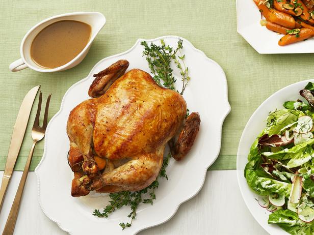Roast Chicken With Spring Vegetable Gravy Recipe Food Network Kitchen Food Network