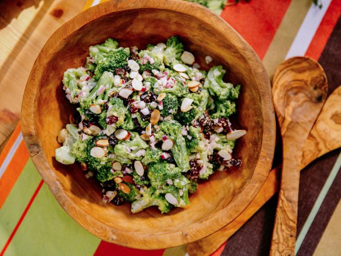 Sunnys Quick Steamed Broccoli Salad Recipe Sunny Anderson Food Network