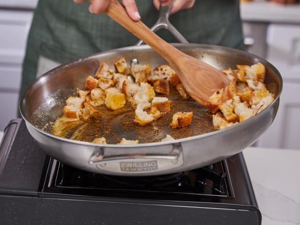How to Make Easy Homemade Croutons | Cooking School | Food Network