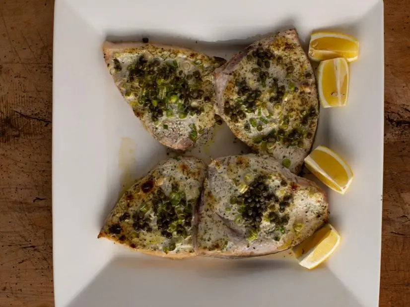Caesar-Roasted Swordfish Recipe | Ina Garten | Food Network