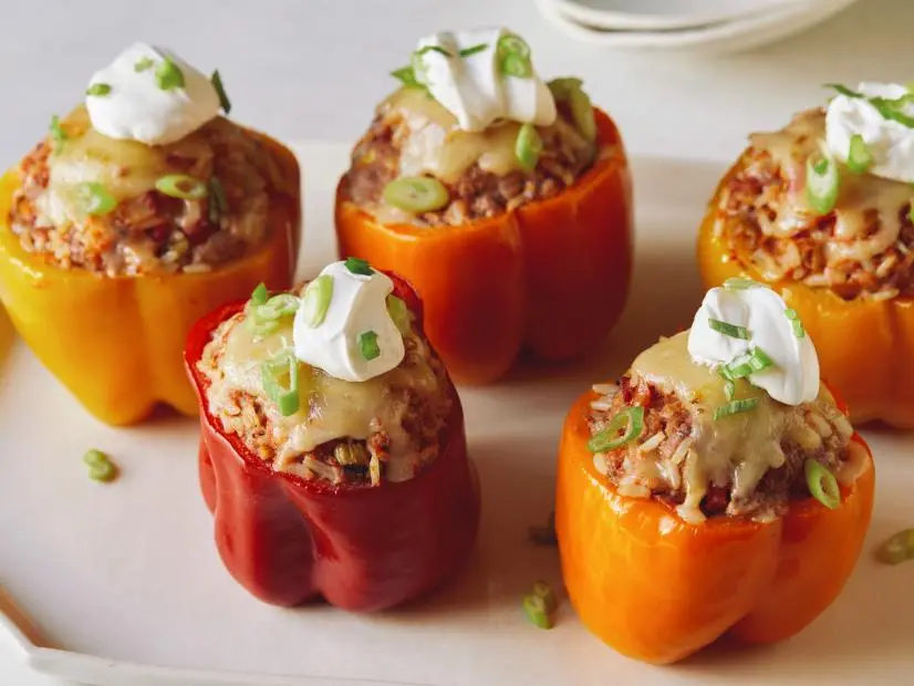 Slow-Cooker Stuffed Peppers Recipe | Food Network Kitchen | Food Network