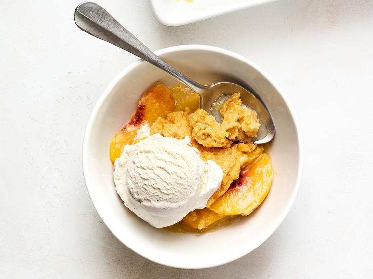 Peach-Corn Cobbler Recipe | Food Network Kitchen | Food Network
