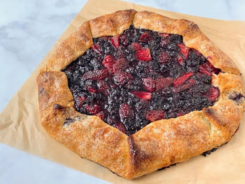 Triple Berry Galette Recipe | Dan Langan | Food Network