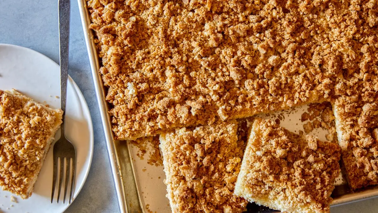 Sheet Pan Crumb Cake Recipe | Food Network Kitchen | Food Network