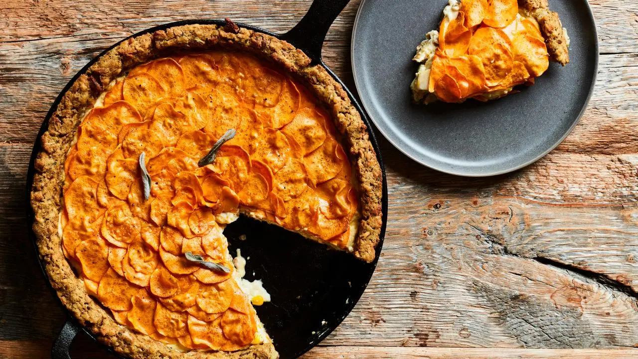 Stuffing Crust Chicken Pot Pie Recipe | Food Network Kitchen | Food Network