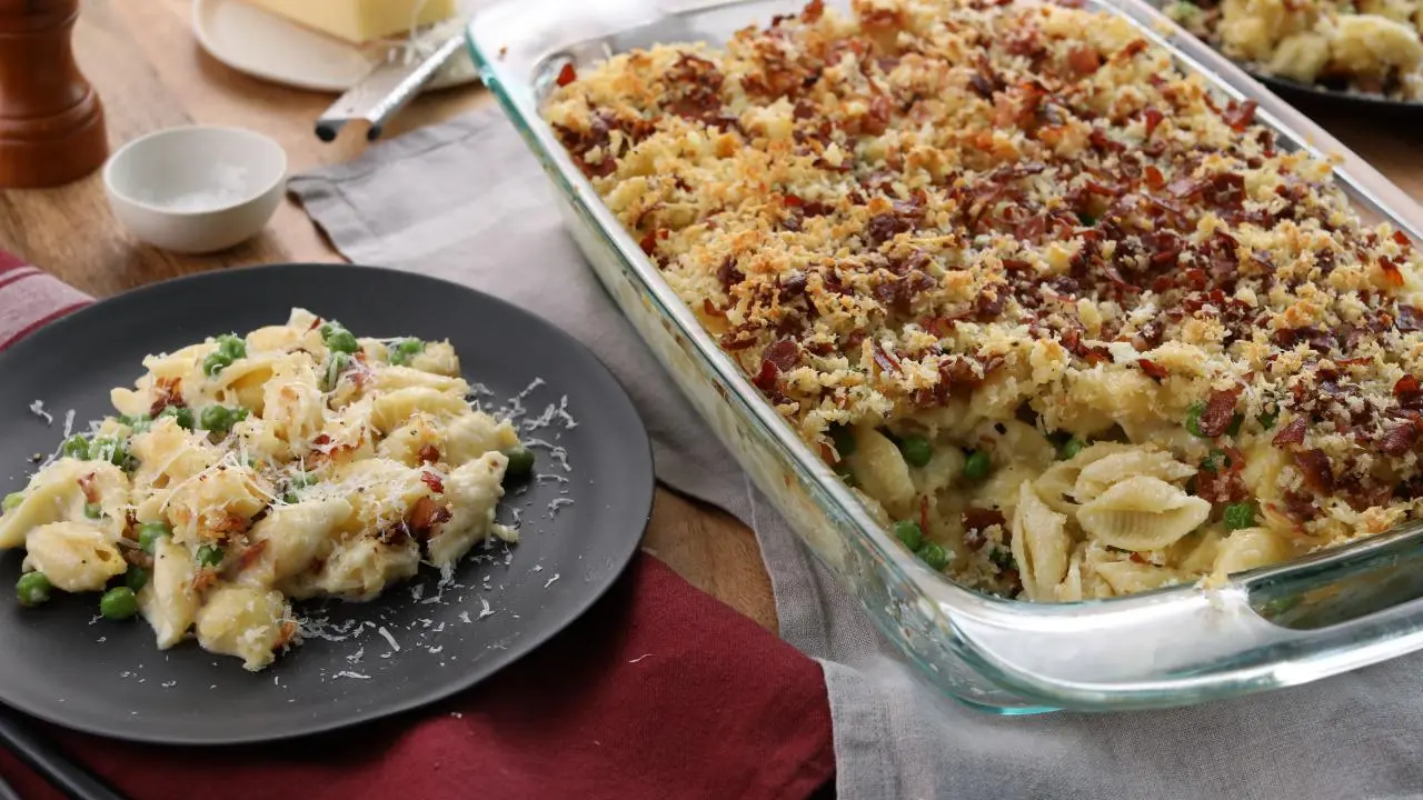 Creamy Parmesan Baked Pasta Recipe | Food Network Kitchen | Food Network