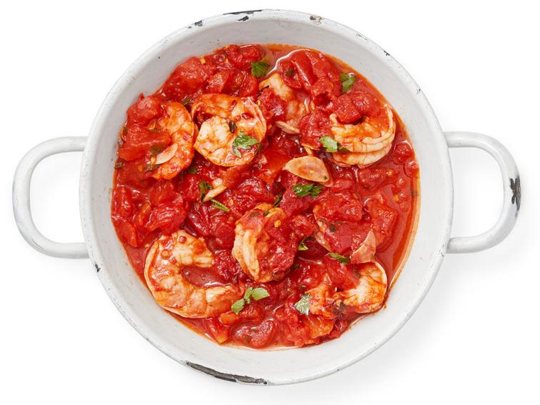 Tomato-Braised Shrimp Recipe | Food Network Kitchen | Food Network