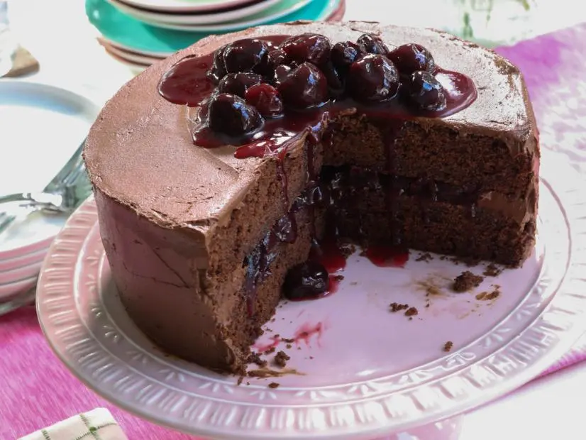 Cherry Jam Devil’s Food Cake Recipe | Kardea Brown | Food Network