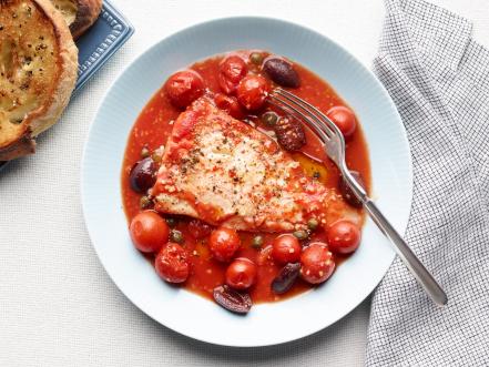 Healthy Mediterranean Baked Haddock Recipe | Food Network Kitchen ...