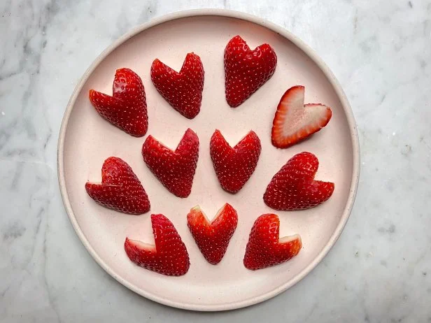 How to Cut Strawberries into Hearts | Food Network