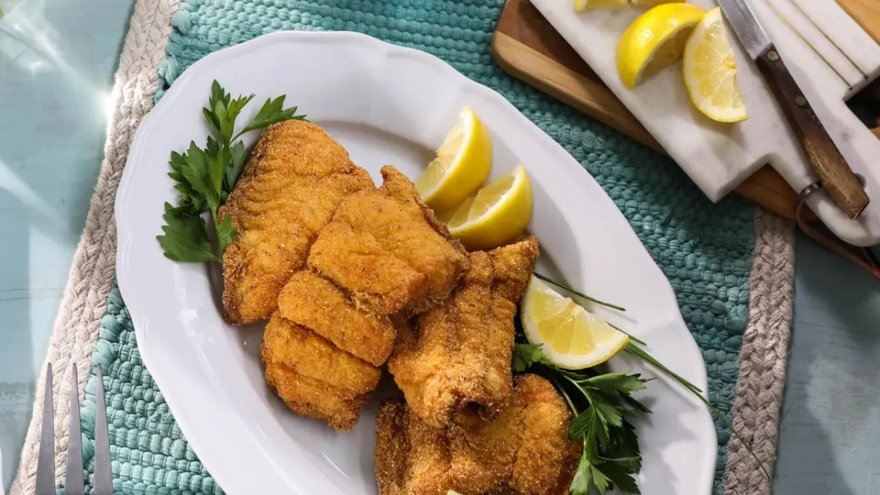 frying fish with cornmeal