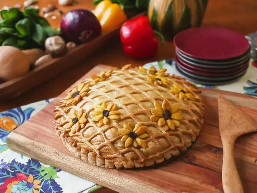 Sunflower Roasted Vegetable Pithivier Recipe | Food Network
