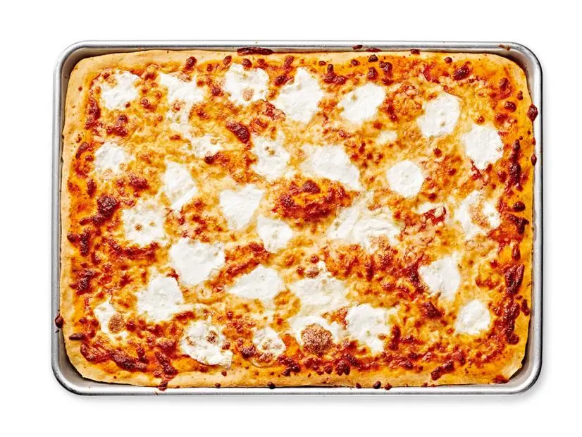 Sheet-Pan Cheese Pizza Recipe | Food Network Kitchen | Food Network