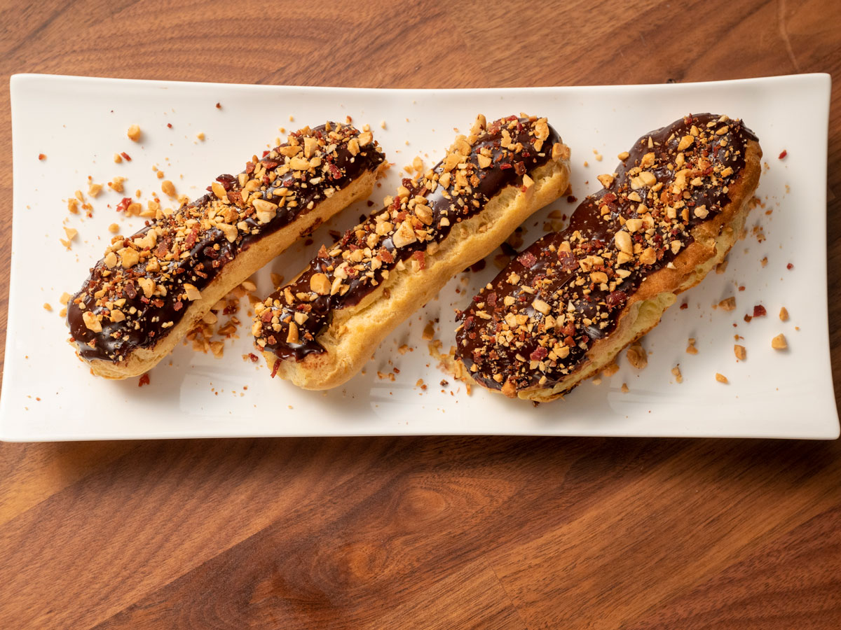 Roasted Banana Cream Eclairs Recipe - Chef's Resource Recipes