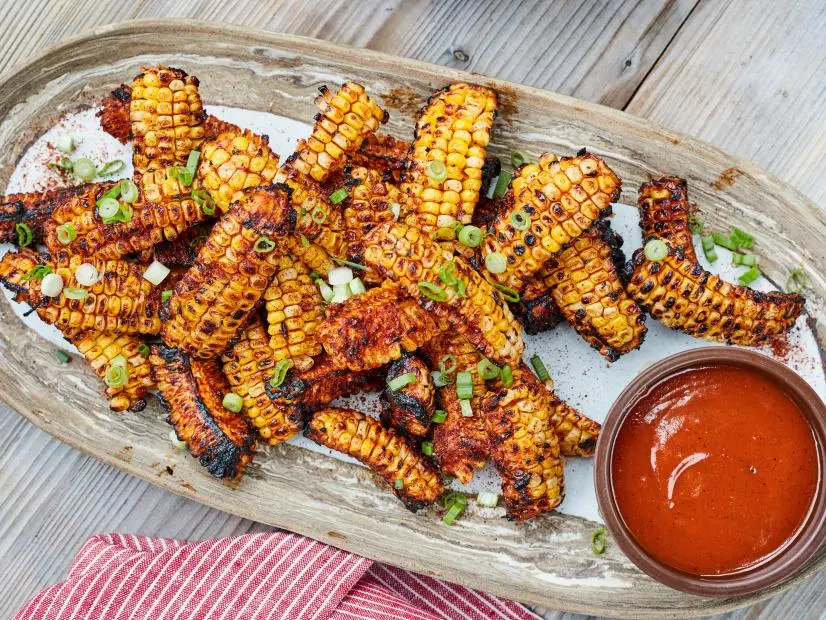 Grilled Barbecued Corn Ribs Recipe | Food Network Kitchen | Food Network
