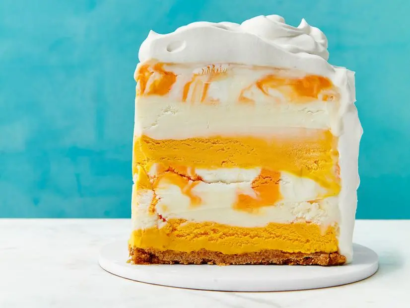 Mango-Orange-Vanilla Ice Cream Cake Recipe | Food Network Kitchen ...