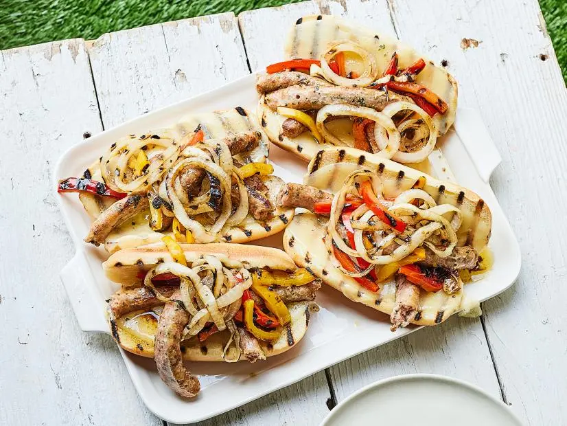 Grilled Sausage and Pepper Heroes Recipe | Food Network Kitchen | Food ...