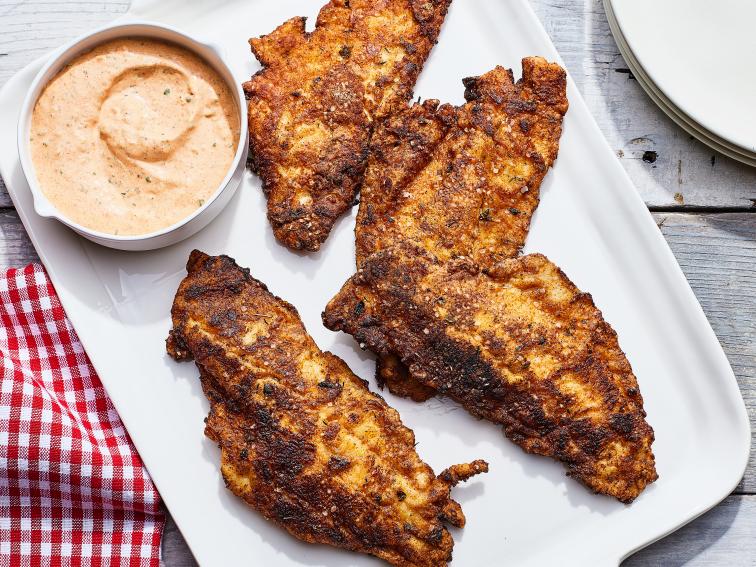 Crispy Fried Red Fish and Spicy Remoulade Recipe | Food Network