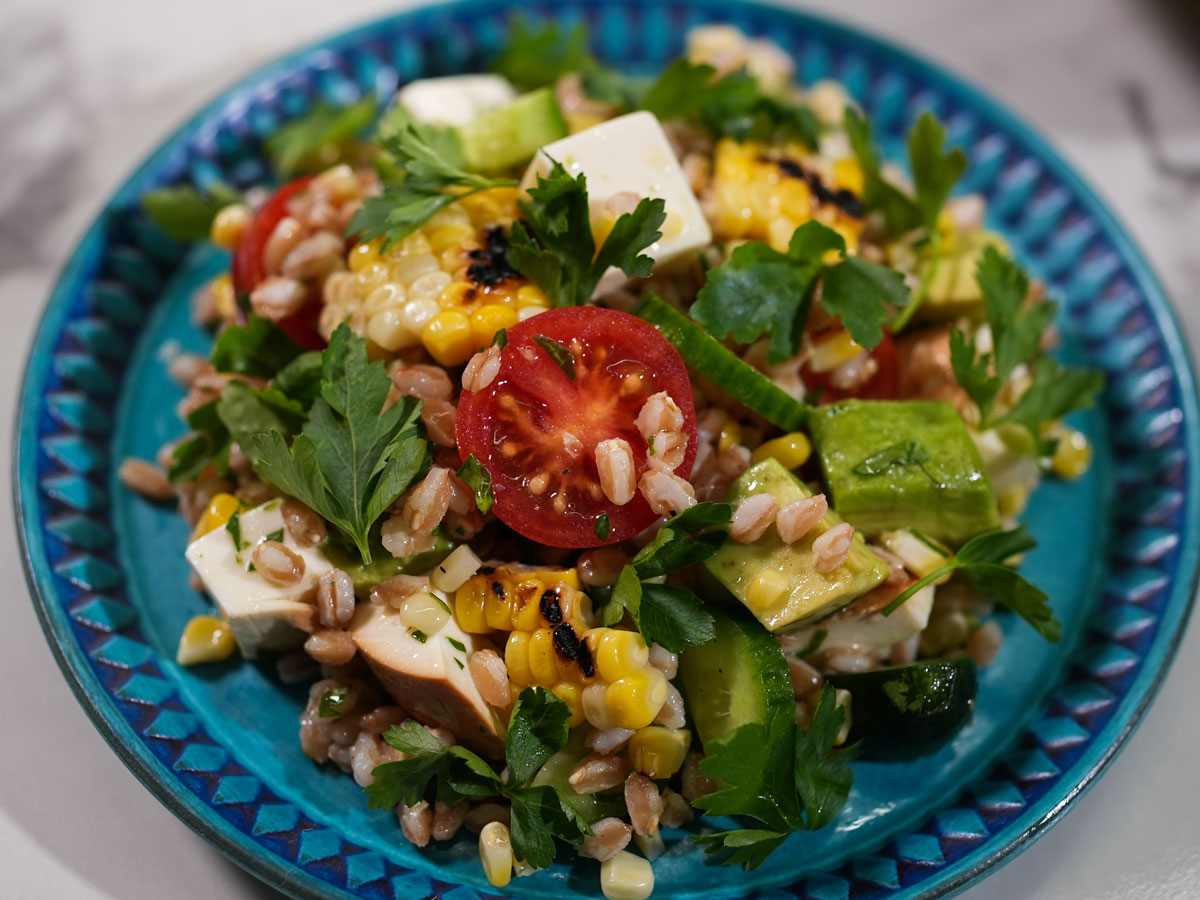 Corn and Farro Salad Recipe - Chef's Resource Recipes