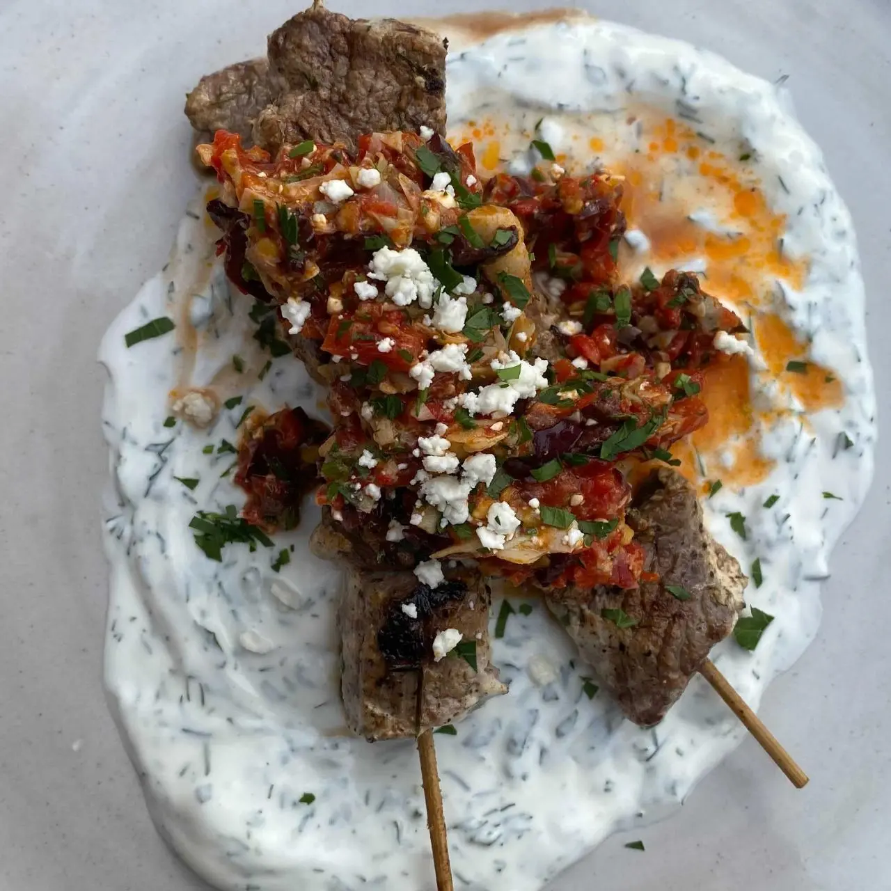 how to make yogurt kebabs