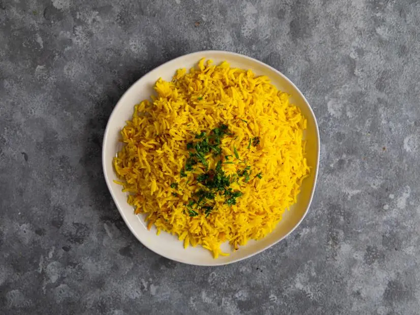 Halal Cart-Style Yellow Rice Recipe | Food Network Kitchen | Food Network