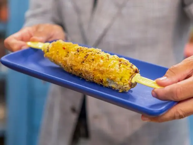 Chile Lime Crema and Pork Rind Corn on the Cob Recipe | Geoffrey ...